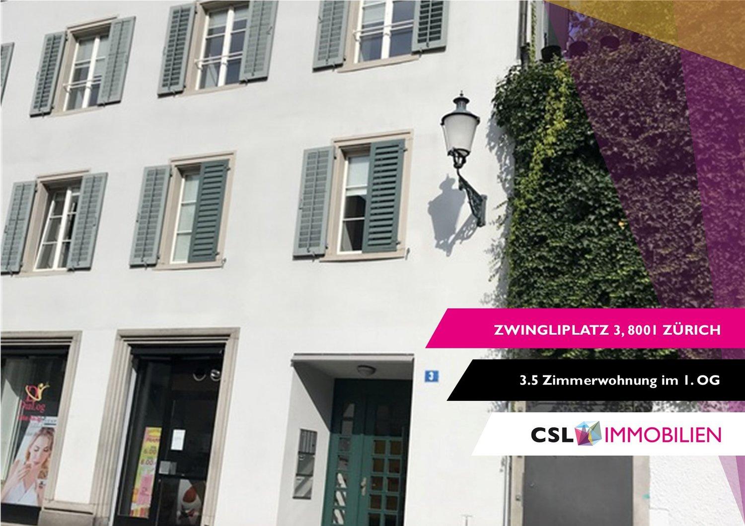 Moderne Wohnung im Herzen der Altstadt, Zwingliplatz 3, CHF 5700 | homegate.ch