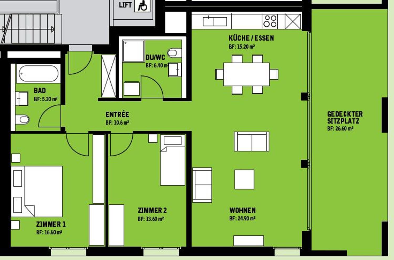 Lifestyle - Lebensqualität - Wohnen im H..., Huebzelg 3, CHF 1900