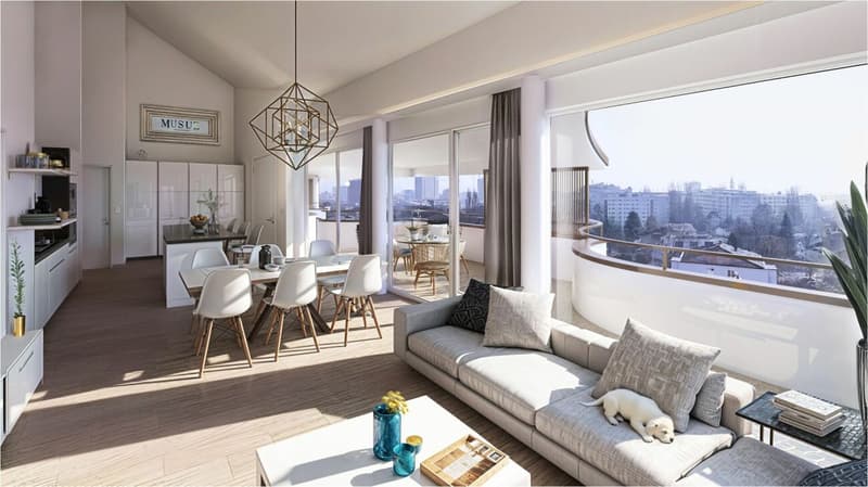 ATTIQUE N°13 - VUE PANORAMIQUE SUR LE LA..., Chemin des Planches 6, CHF 1595000 | homegate.ch