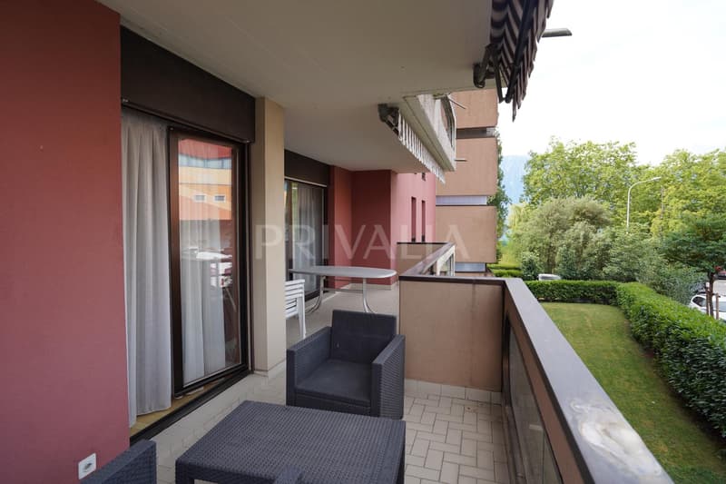 En exclusivité : Appartement 2 ½ pièces de 62 m² avec deux balcons