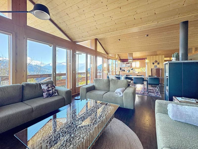 Un chalet spacieux et cosy au cœur d'Anzère