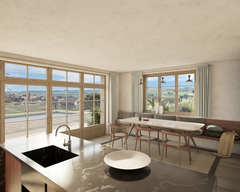 Villa Minergie avec vue et son vignoble