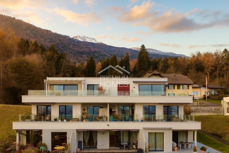 Modernes Lifestyle-Home mit Alpenpanorama