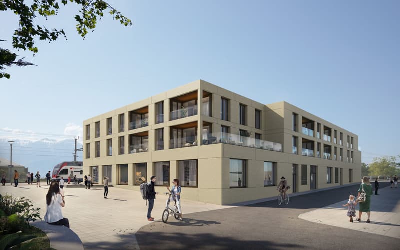 Surface commerciale d'env. 430 m2 idéalement située à la gare de Cully ...